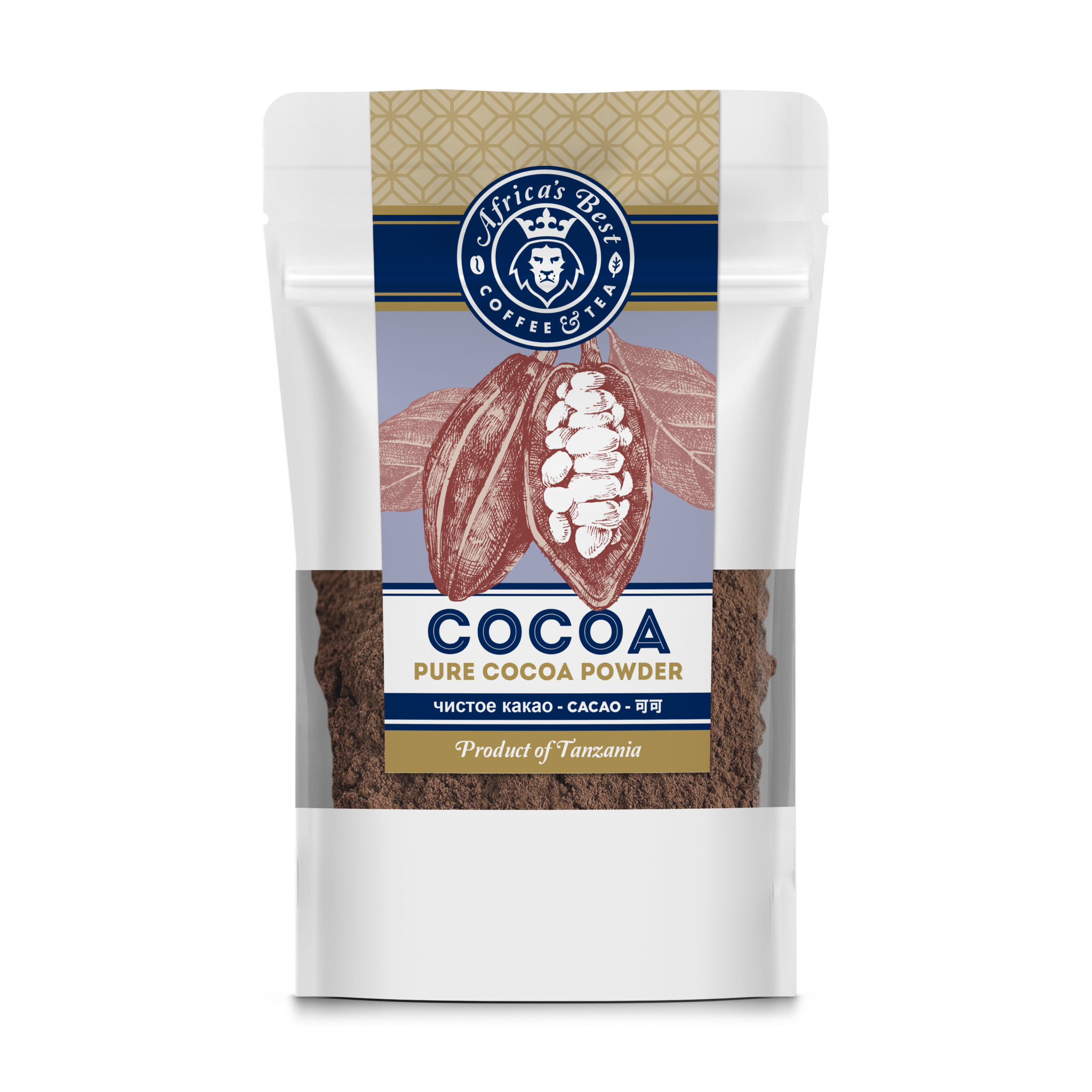 Africa's Best - Pure Cocoa Powder Blue Label (500g, RETAIL) | Suvacor Ltd.
